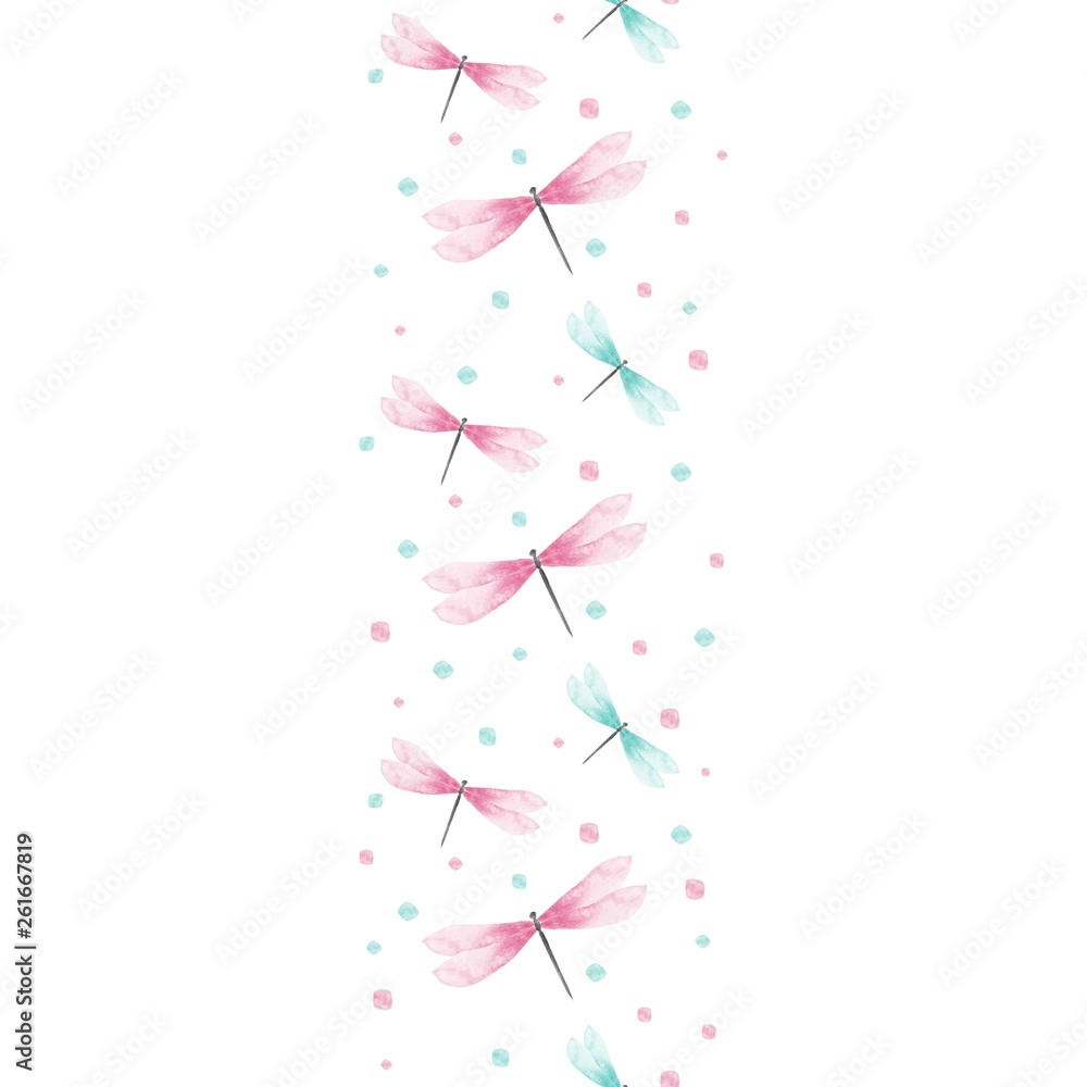 Dragonfly Border Clip Art
