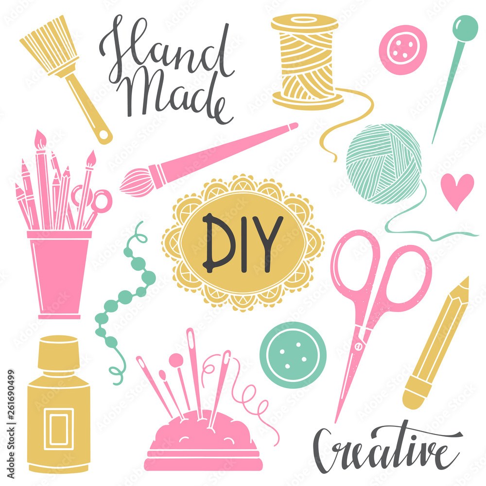 Arts And Craft Supplies Clip Art