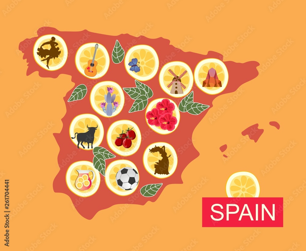 Spanish map symbols