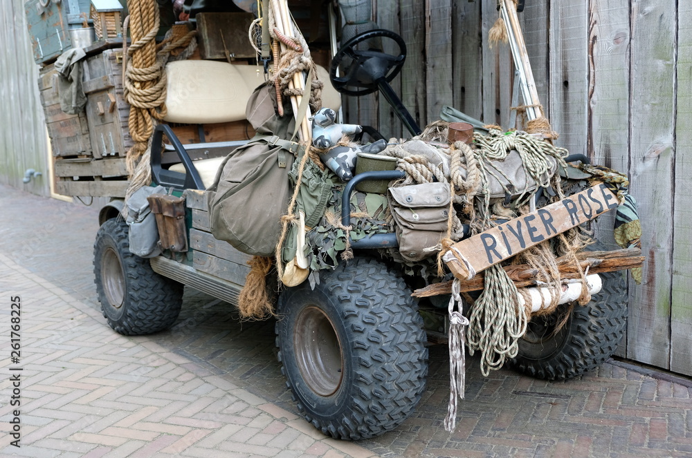 Allied army jeep at a military vehicle meeting. These were the vehicle ...