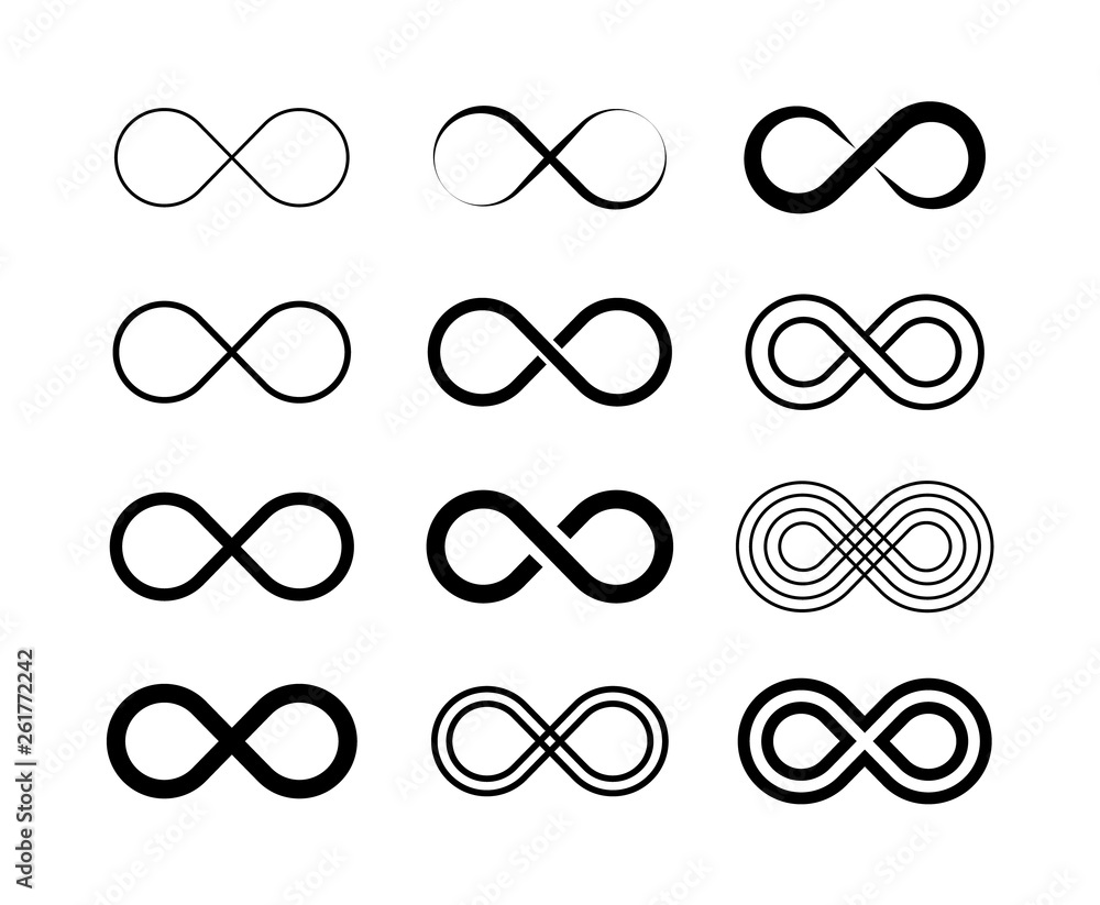Infinity Symbol Big Set Unlimited Infinity Endless Logos Vector infinity-symbol-big-set-unlimited-infinity-endless-logos-vector