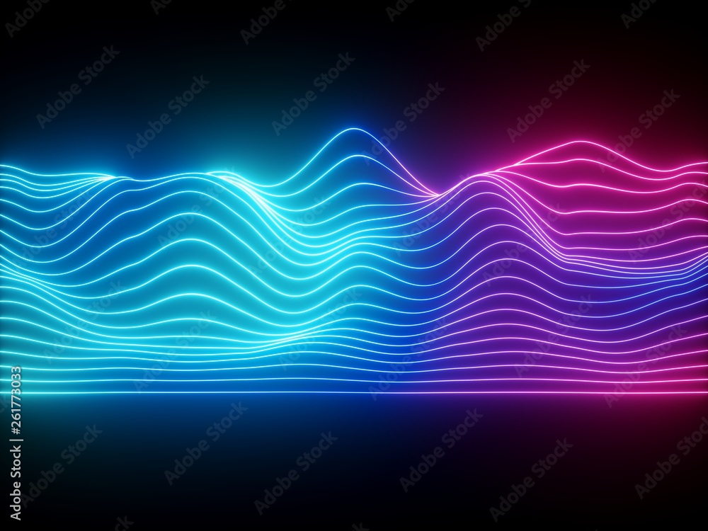 Electronic Music Wave Wallpaper