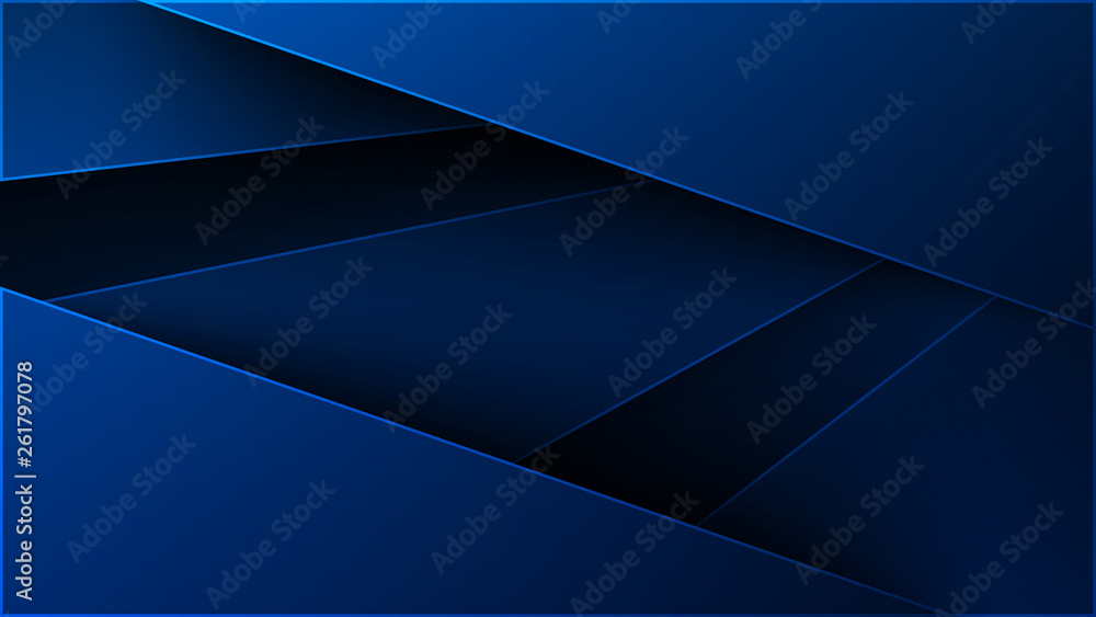 Blue simple carbon triangle layers Stock Vector | Adobe Stock
