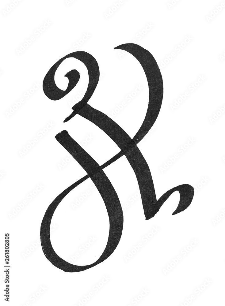 Abstract black permanent marker paint isolated on white background ...