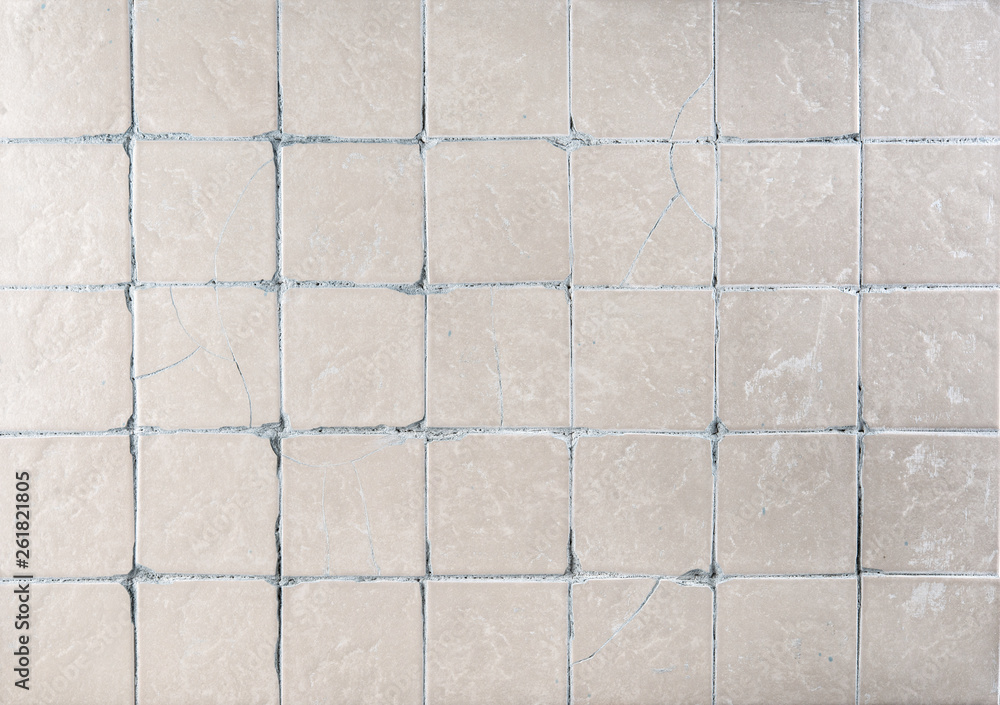 Texture of old ceramic tiles wall mural wallpaper | Muraledesign.com