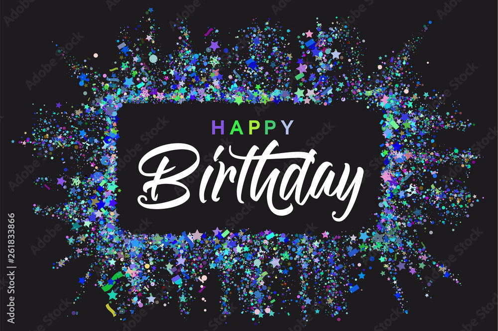 Happy Birthday typography design for greeting cards and invitation ...