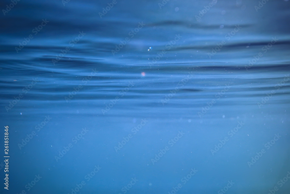 ocean water blue background underwater rays sun / abstract blue ...