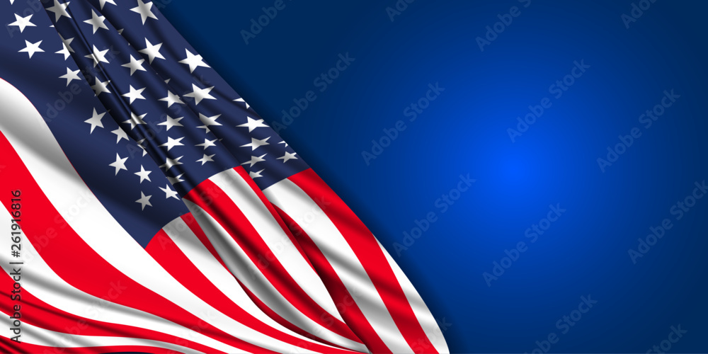 American Flag Design. American background for national celebrations ...