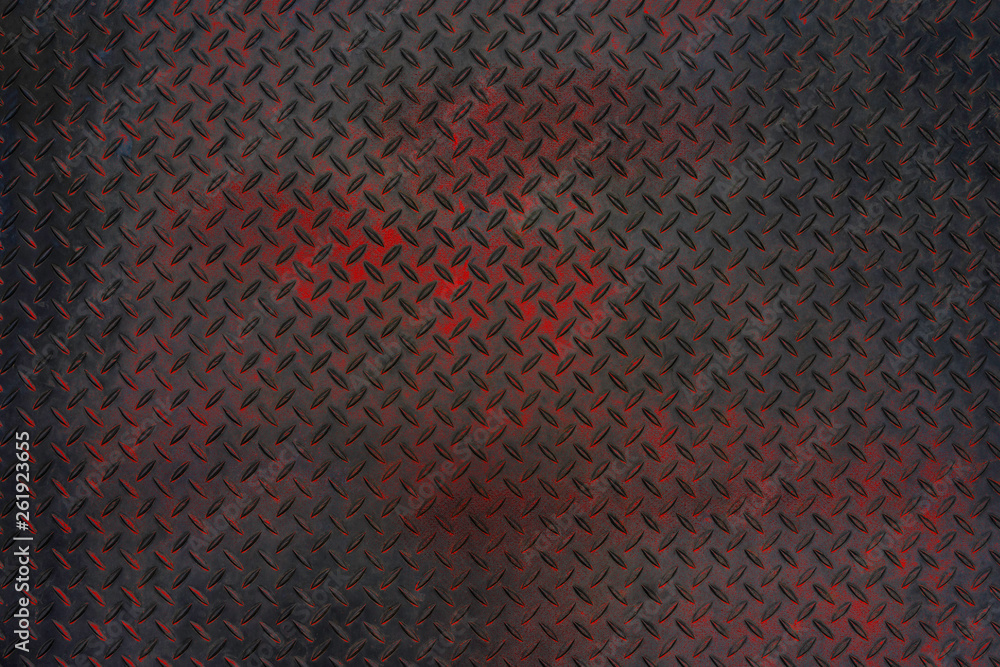 Grunge metal diamond plate floor texture background. Stock Photo ...