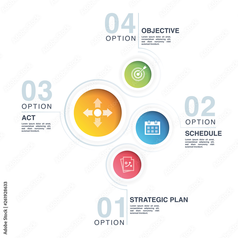 ACTION PLAN INFOGRAPHIC CONCEPT Stock Vector | Adobe Stock