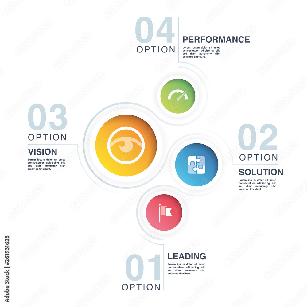 VISION INFOGRAPHIC CONCEPT Stock Vector | Adobe Stock