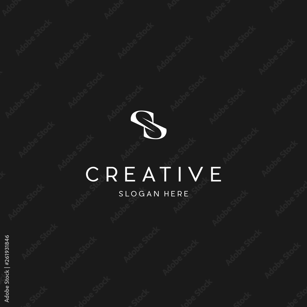 unique folding letter s simple symbol logo vector, Initial letter s ...