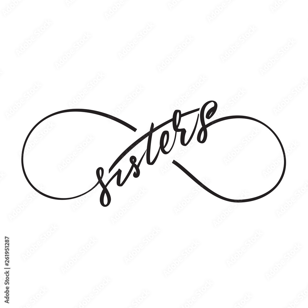 Sisters Infinity vector de Stock | Adobe Stock