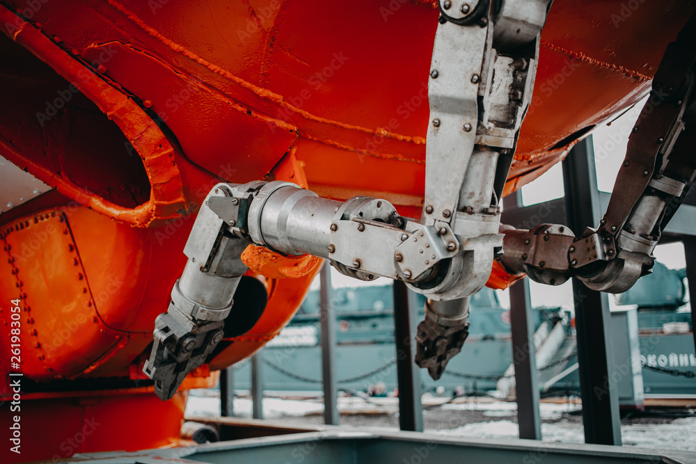 mechanism for grabbing on submarine Stock Photo | Adobe Stock