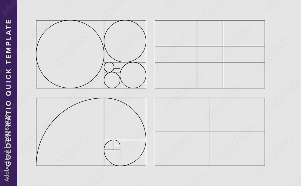 Golden Ratio Vector Design Template Stock Vector | Adobe Stock
