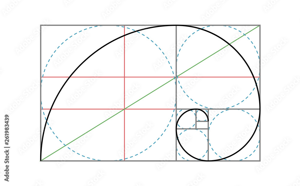 Golden Ratio Vector Design Template Stock Vector | Adobe Stock