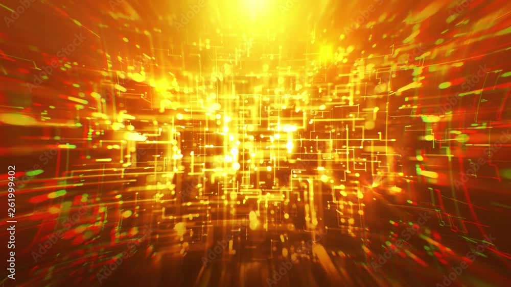 Abstract Ethereal Hi-Tech Background Loop/ 4k animation of an abstract ...