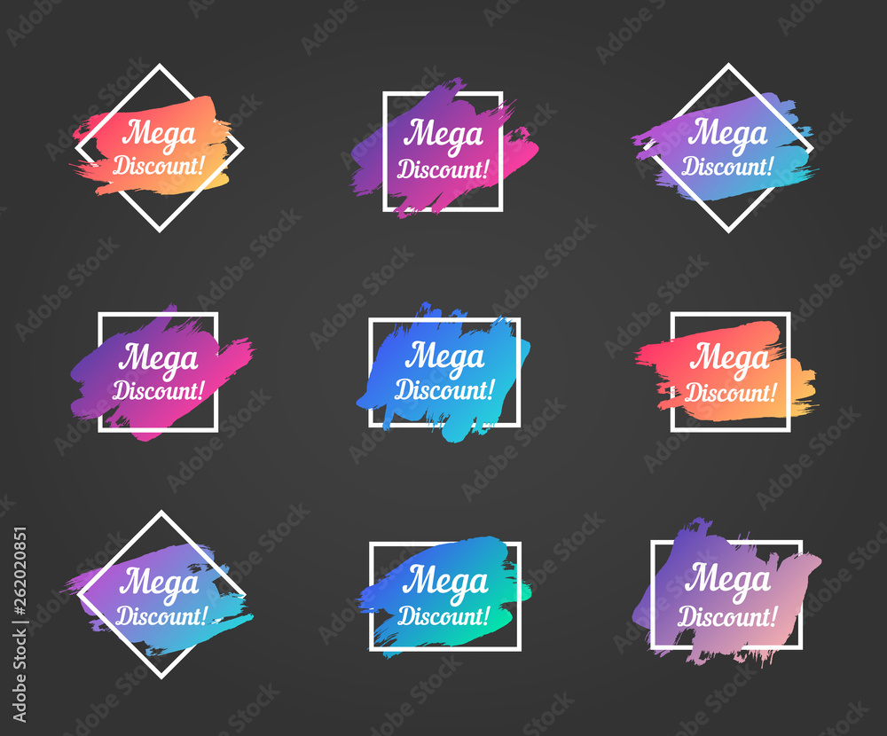 mega discount promo phrase. mega discount stock vector illustrations ...