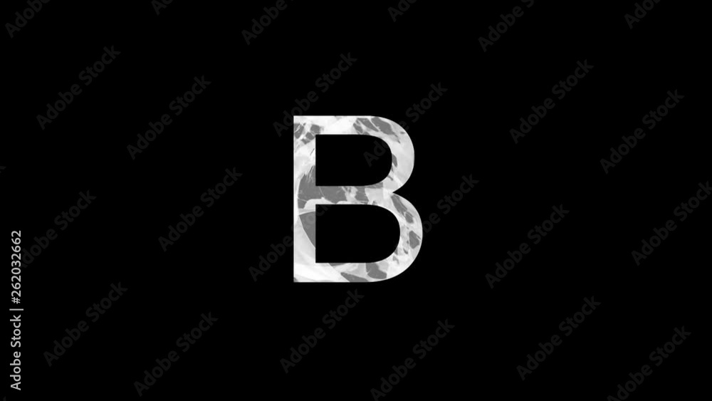 Letter Reveal Animation, from Letter A to M Stock Video | Adobe Stock