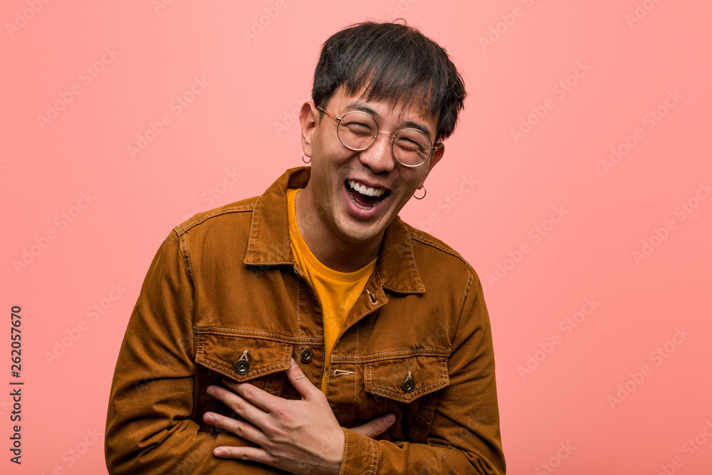 Chinese Man Laughing