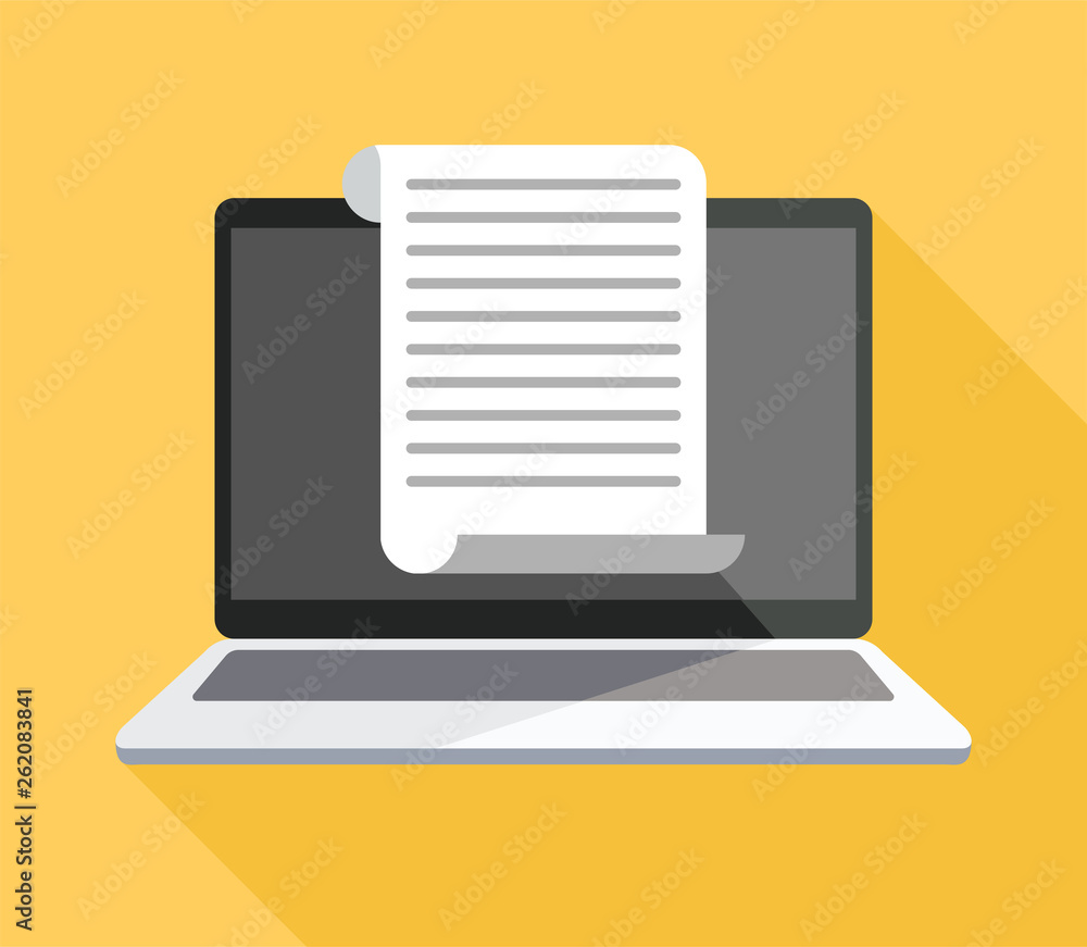 Vector illustration of computer software Stock Vector | Adobe Stock