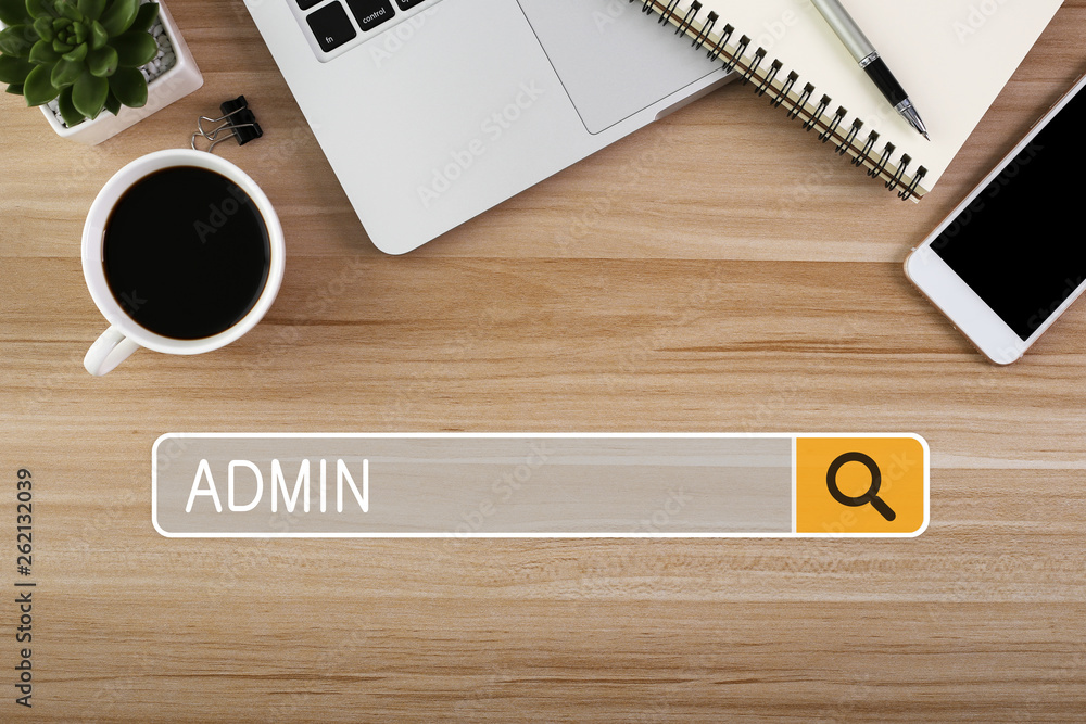 Admin Concept For Business Stock Photo | Adobe Stock