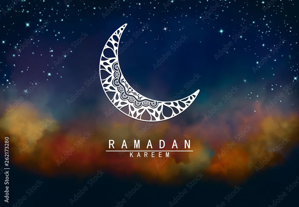 Abstract Crescent Moon