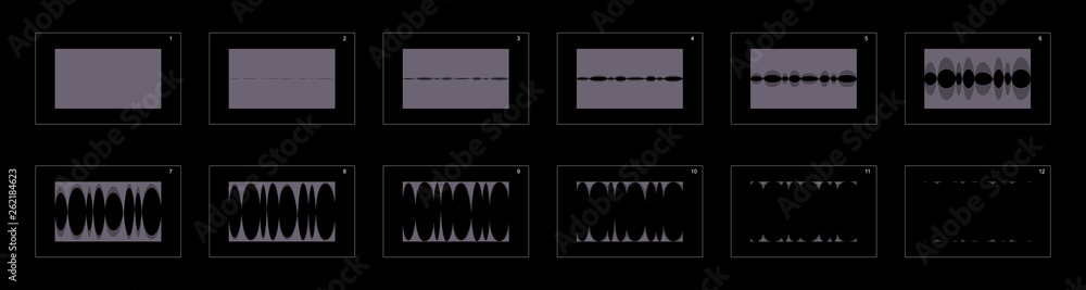 Animation transitions effect. Sprite Sheet of transitions. Ready frame ...