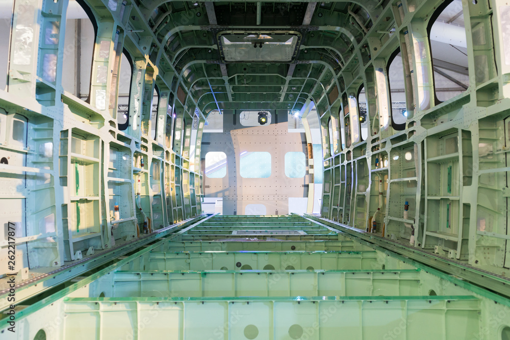 Bare empty shell fuselage of a plane Stock Photo | Adobe Stock