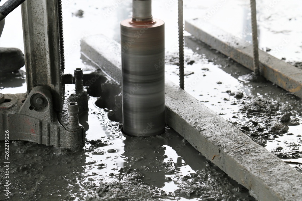 Concrete drilling machine Stock Photo | Adobe Stock