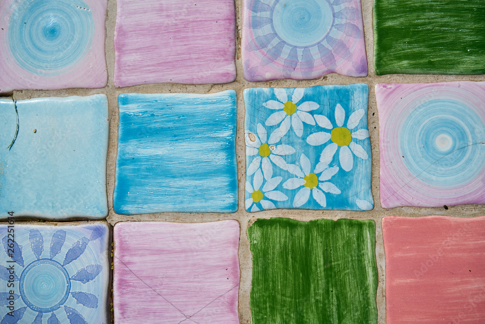 Faience tile texture Stock Photo | Adobe Stock