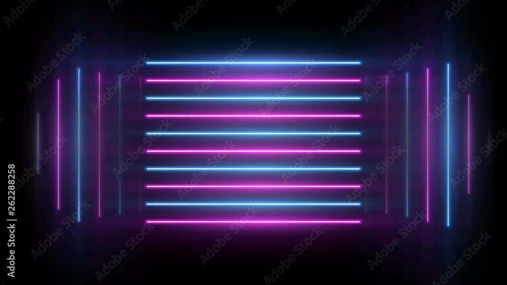 Vidéo Stock Neon background. Purple and blue neon background appears ...