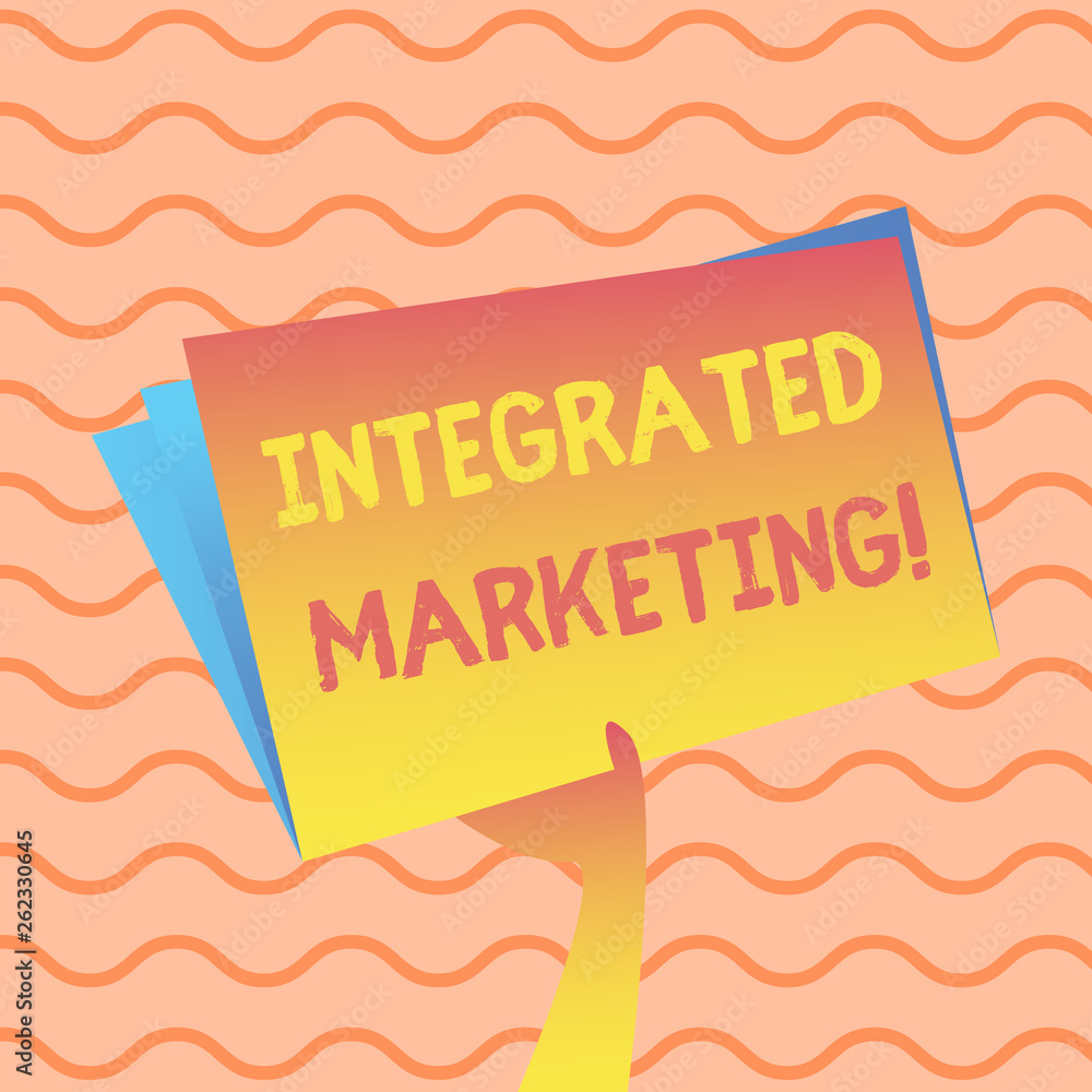 Word writing text Integrated Marketing. Business photo showcasing ...