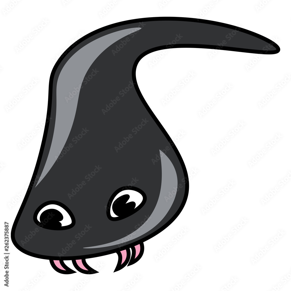 A cartoon leach vector or color illustration Stock Vector | Adobe Stock