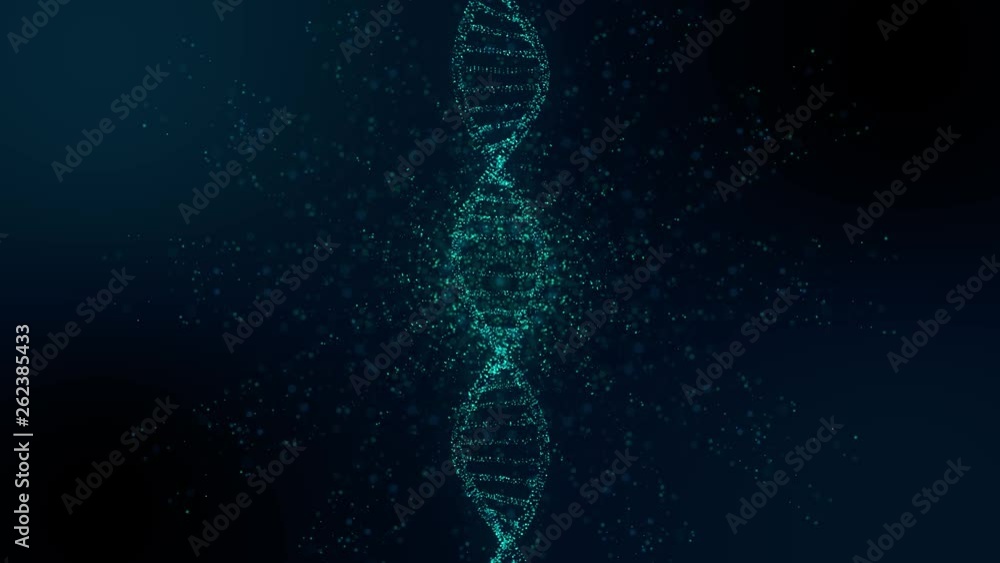 Stockvideon DNA double helix Gene therapy and genetic engineering of ...