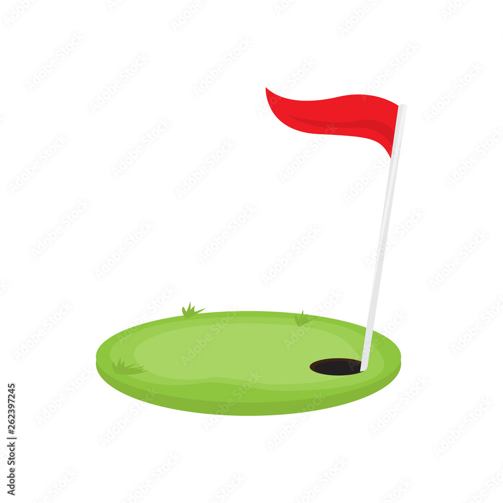 Golf Hole Vector