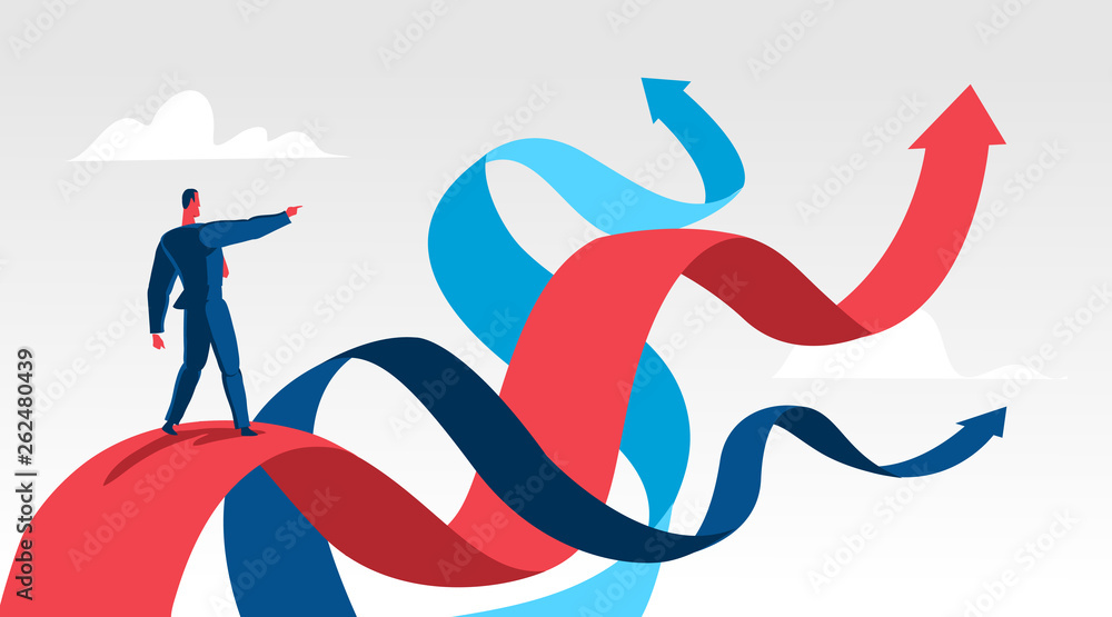 Vision and business strategy Stock Vector | Adobe Stock