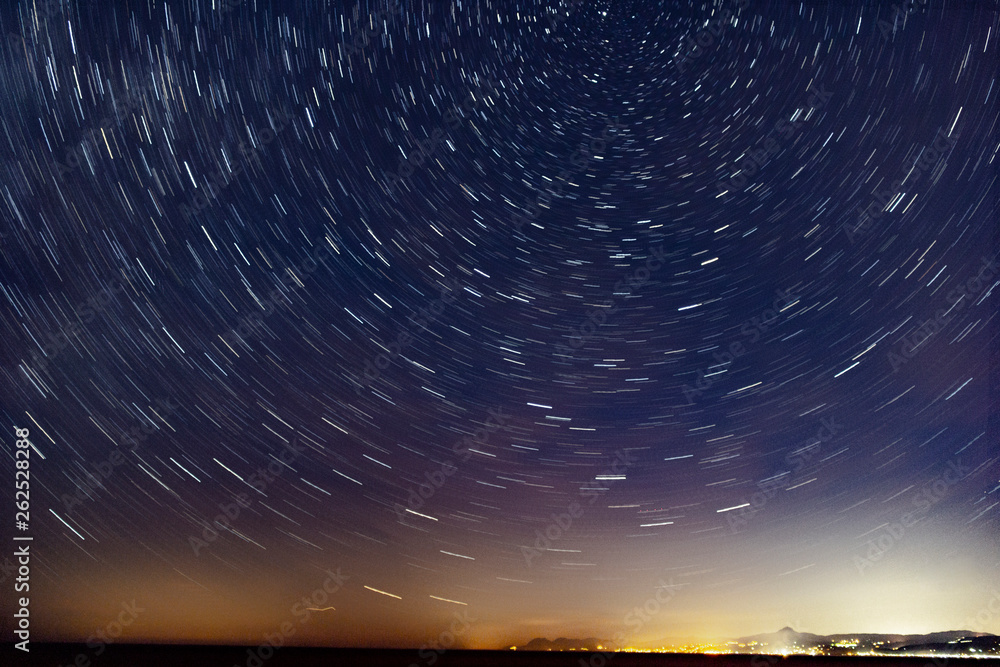 Cielo Stellato StarTrail Stock Photo | Adobe Stock
