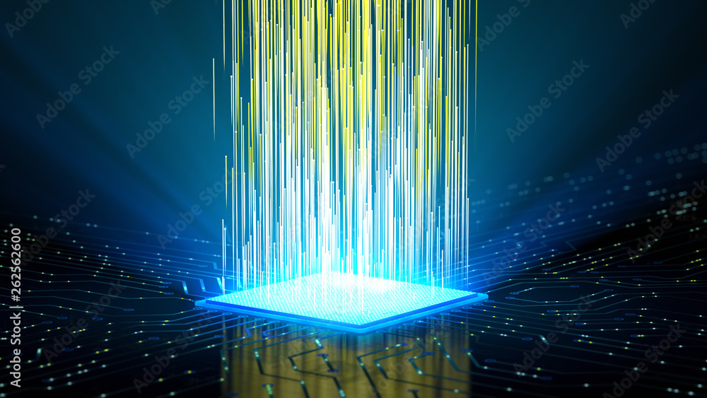Poster Central Processing Unit (CPU) with Circuit Board Technology ...