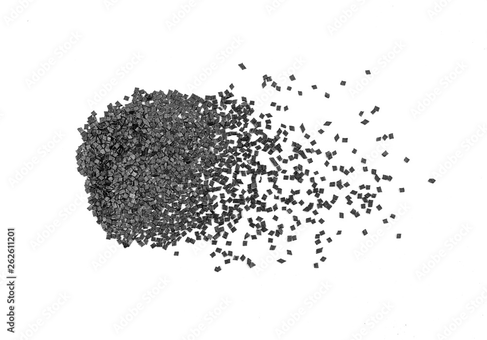 Gunpowder for a military or hunting rifle. Pile gunpowder, black powder ...