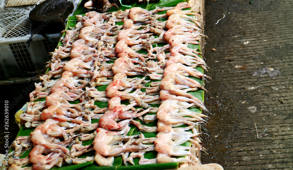 Frog meat or swikee at Petak Sembilan Market in Glodok Chinatown ...