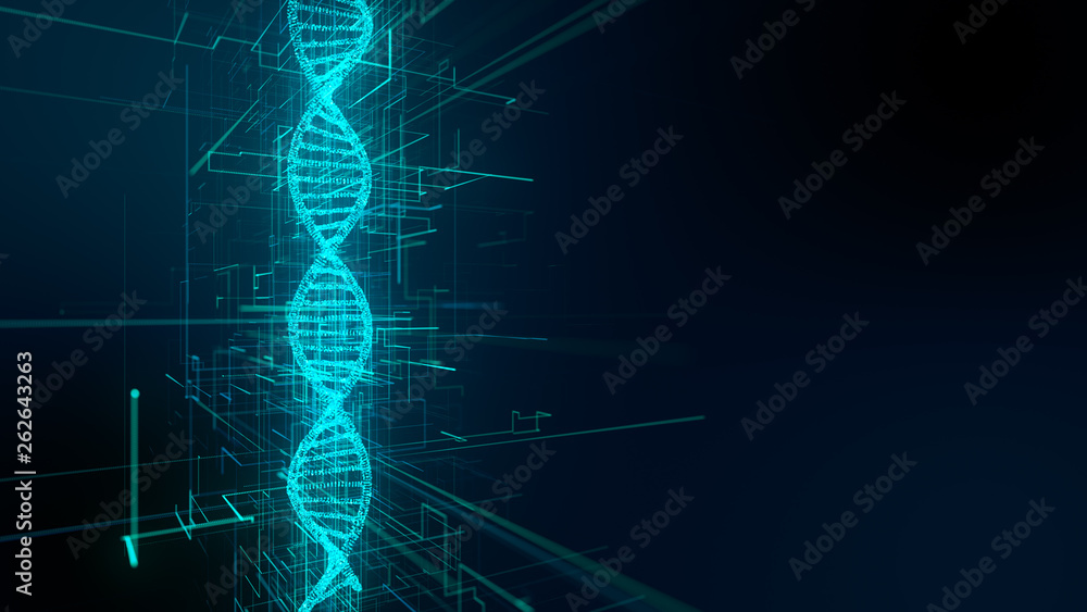 DNA double helix Gene therapy and genetic engineering of human genes ...