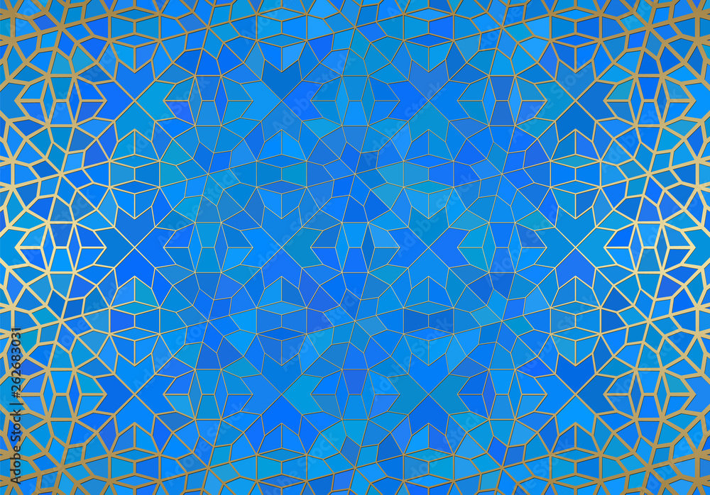 Abstract background with islamic ornament, arabic geometric texture ...