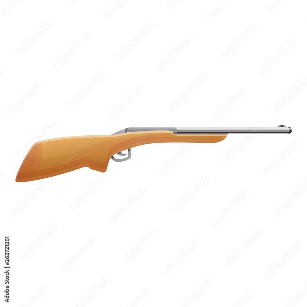 Old hunter rifle icon. Cartoon of old hunter rifle vector icon for web ...
