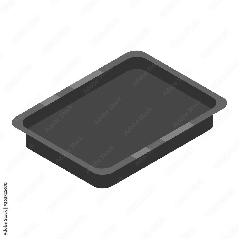 Bakery tray icon. Isometric of bakery tray vector icon for web design ...