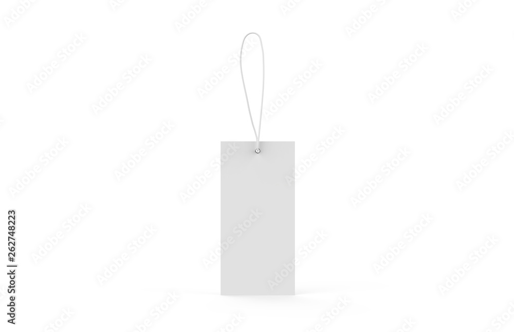 Blank plastic travel number luggage identifier tag, mock up template on ...