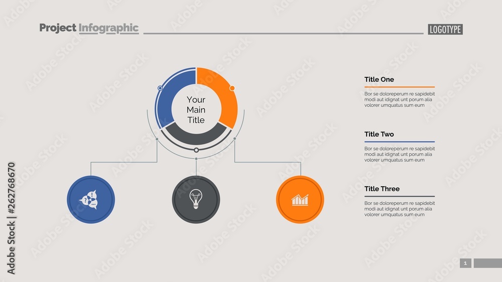Organization structure slide template Stock Vector | Adobe Stock