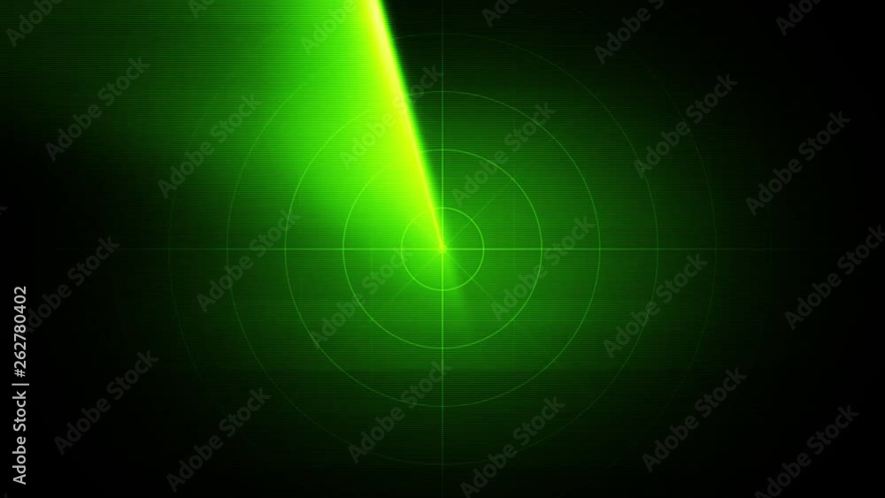 Radar And Sonar Scanner Technology Background Loop/ 4k animation of a ...