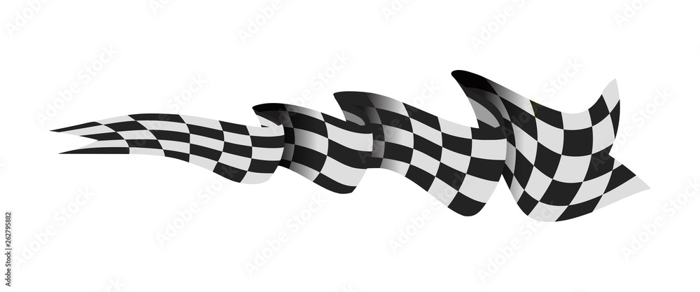 Checkered race flag vector illustration isolated on white Stock Vector ...