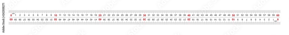 Ruler bidirectional double sided 600 millimeter, 60 centimeter. The ...